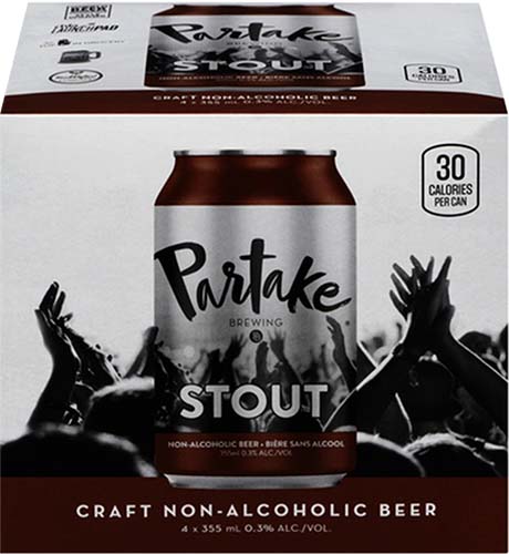 Partake Brewing Stout 4 Cans Non-alcoholic 4 Cans - Tobys Liquor Store